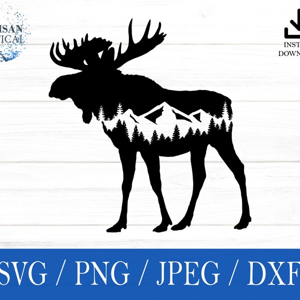 Moose Svg - Etsy