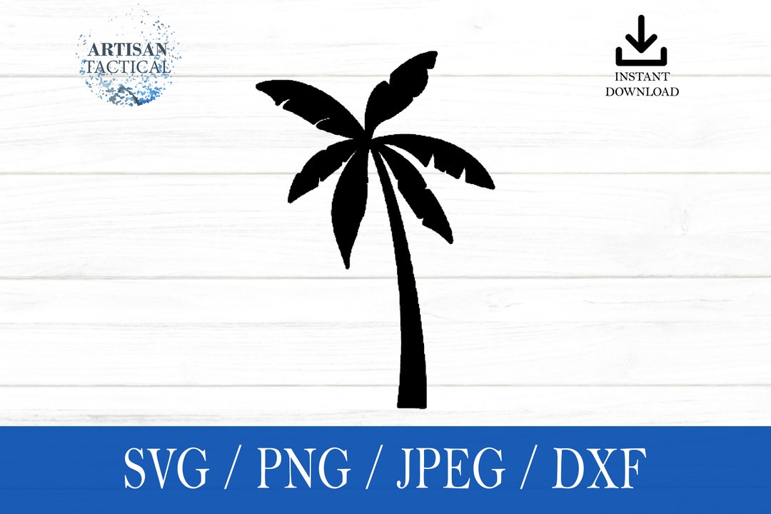Palm Tree Svg, Tropical Svg, Flower Svg, Png, Dxf, Jpeg, Digital ...