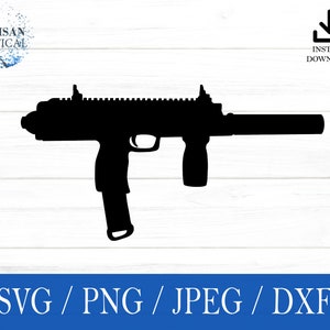 Mp7 Svg, Gun SVG, Rifle Svg, Png, Dxf, Jpeg, Digital Download, Cut File ...