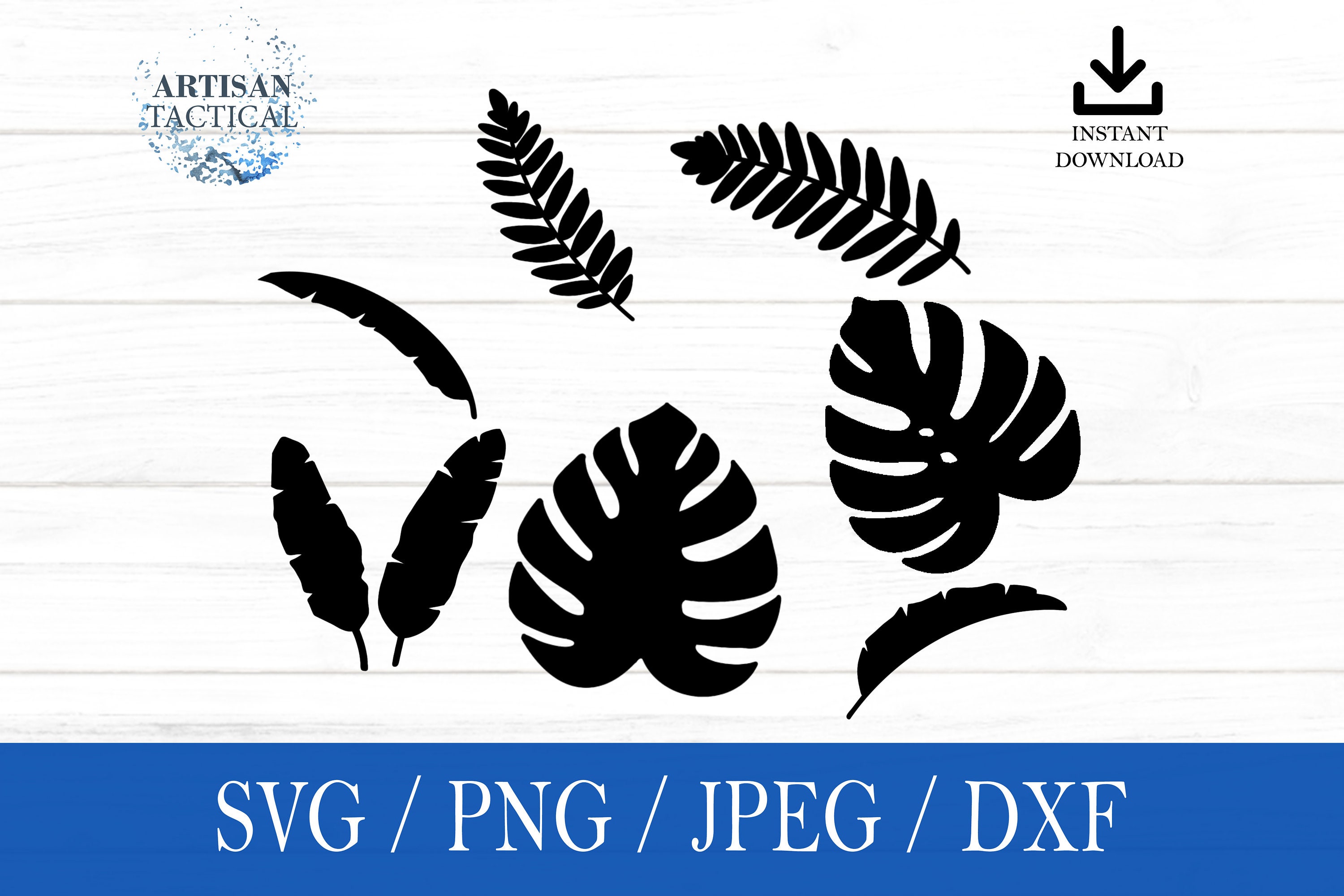 Palm Leaf Svg Tropical Svg Flower Svg Png Dxf Jpeg - Etsy