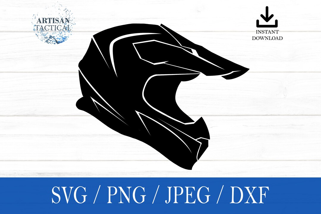 Helmet Svg, Dirtbike Helmet SVG, Biking Svg, Png, Dxf, Jpeg, Digital ...
