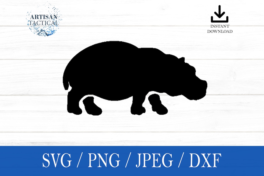 Hippo Svg, Animal SVG, Zoo Svg, Svg, Png, Dxf, Jpeg, Digital Download ...