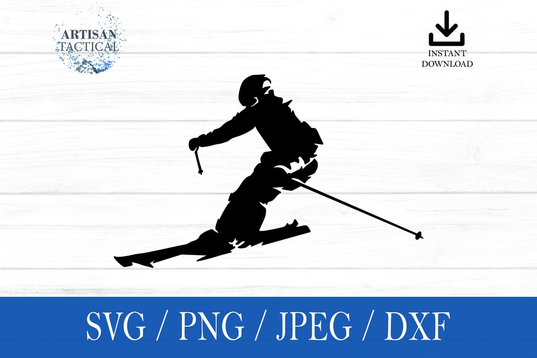 Skier Svg, Mountain SVG, Skiing Svg, Png, Dxf, Jpeg, Digital Download ...