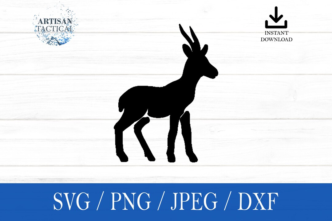 Gazelle Svg, Animal SVG, Wildlife, Svg, Png, Dxf, Jpeg, Digital ...