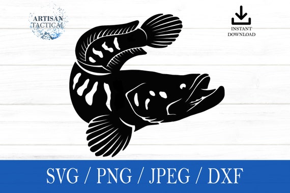Snakehead Svg Fish SVG Fishing Svg Png Dxf Jpeg Digital - Etsy