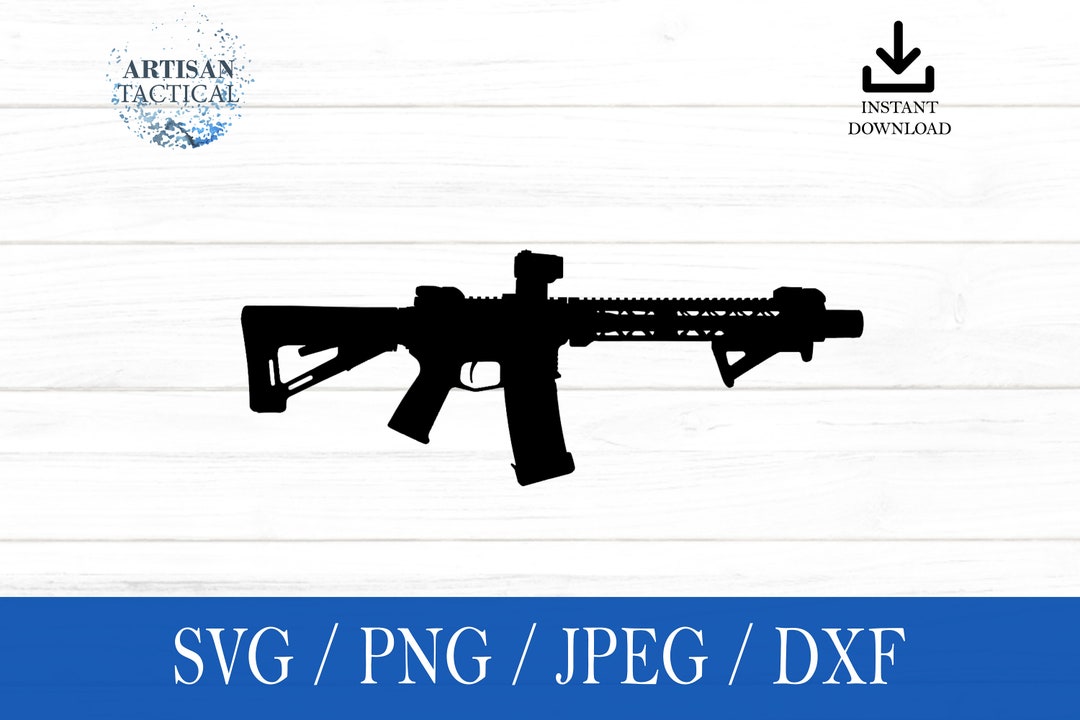AR15 Rifle Svg, Gun SVG, Rifle Svg, Png, Dxf, Jpeg, Digital Download ...