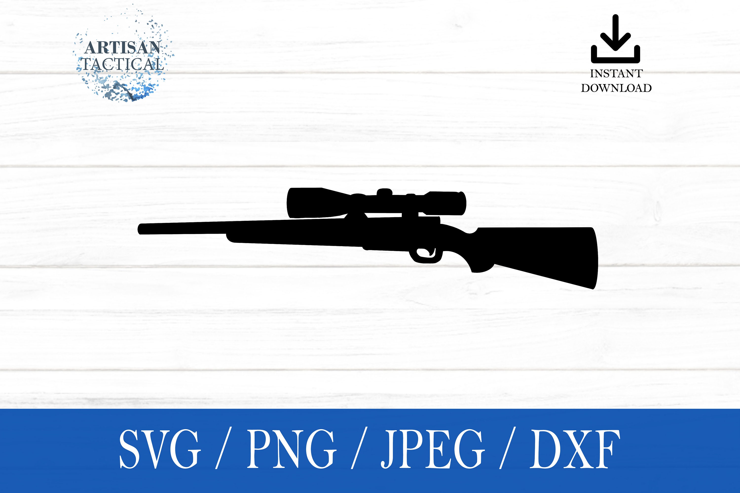 308 Rifle Svg, Gun SVG, Hunting Svg, Png, Dxf, Jpeg, Digital Download ...