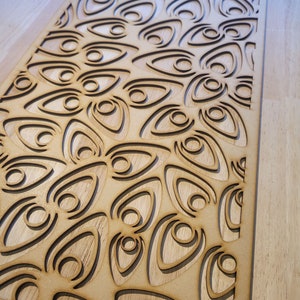 Peacock Feather Style Decorative Screen for Radiator Cabinets | Laser ...