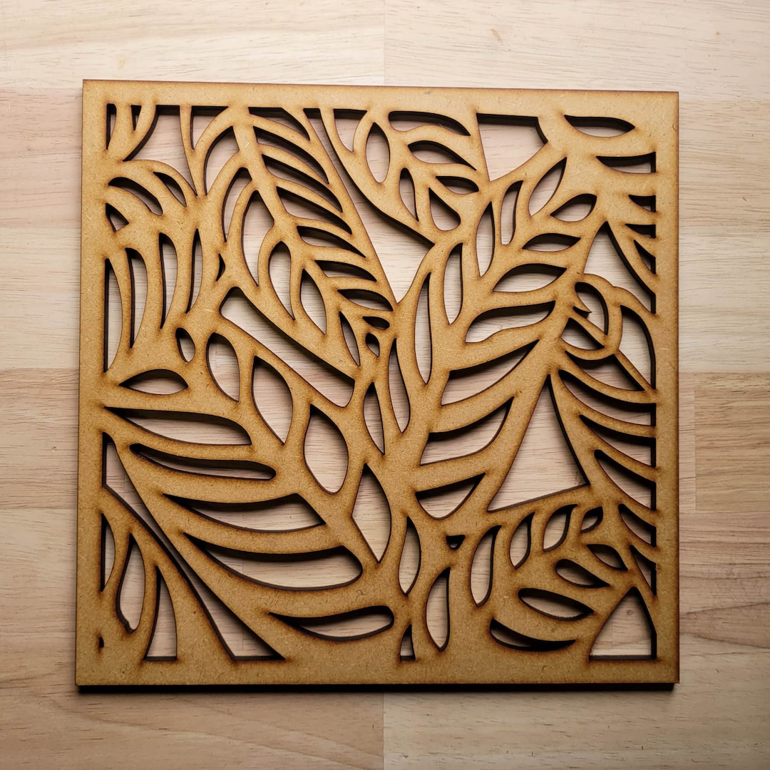 Fern Leaf MDF Grille: Laser Cut Radiator Cabinet Screen 026 - Etsy UK