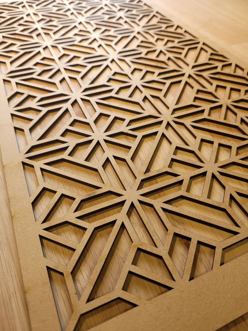 Art Deco Trellis Screen: Laser-cut MDF Panel for Radiator Cabinets 0015 ...