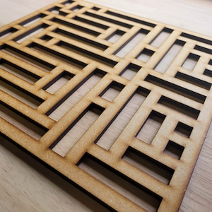 Art Deco Grille Radiator Cabinet Screen Decorative Square MDF Panel ...
