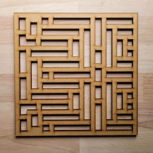 Art Deco Grille Radiator Cabinet Screen Decorative Square MDF Panel ...