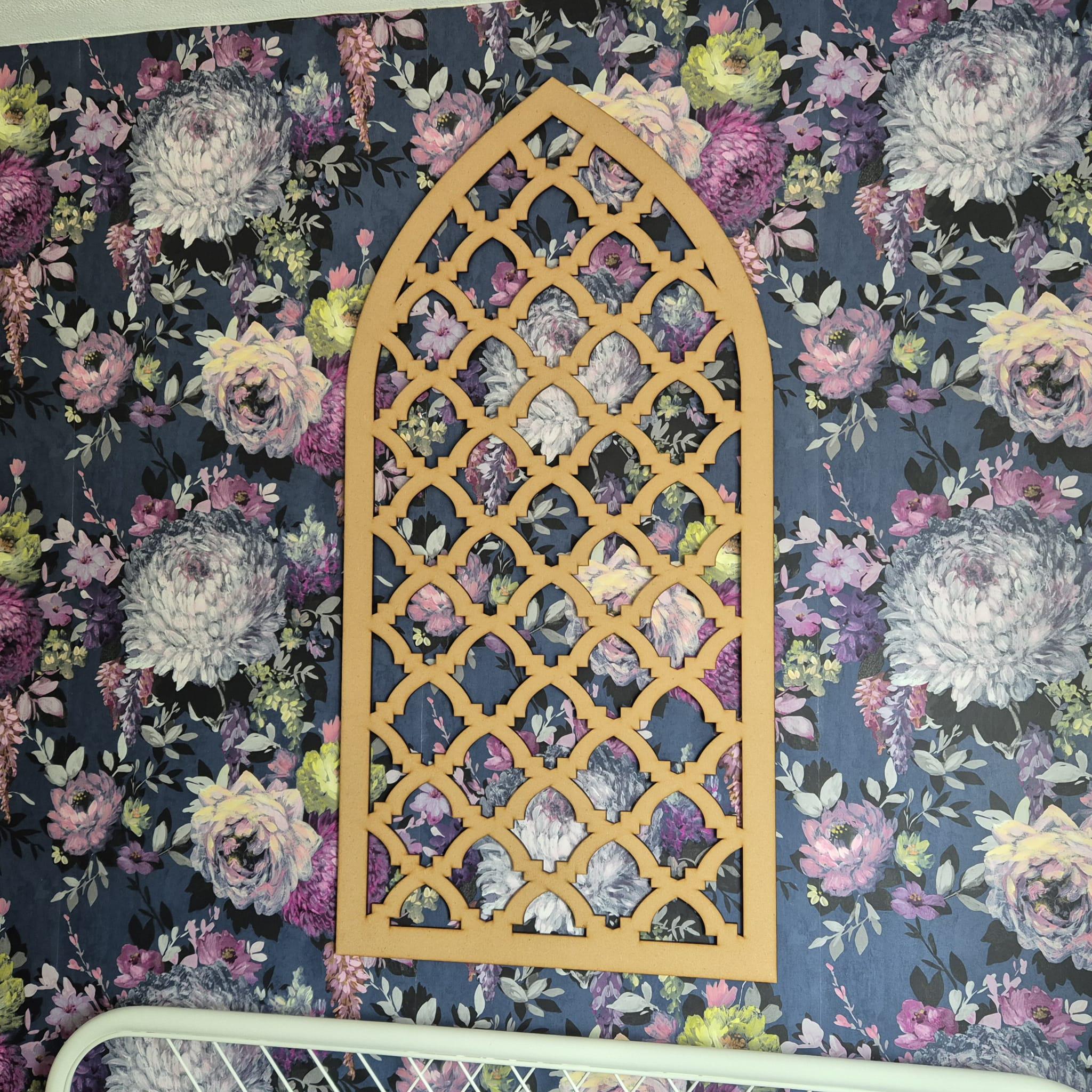 Laser Cut Cathedral Arch Wall Panel: Gothic Home Decor, MDF Sculpture ...