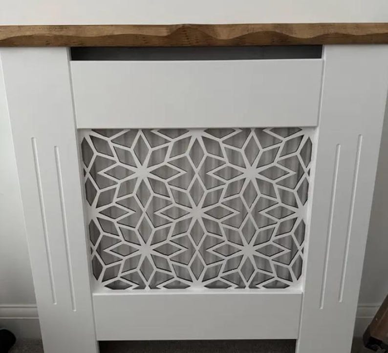 Art Deco Trellis Radiator Cabinet Screen: Laser Cut MDF Panel (2ft X ...