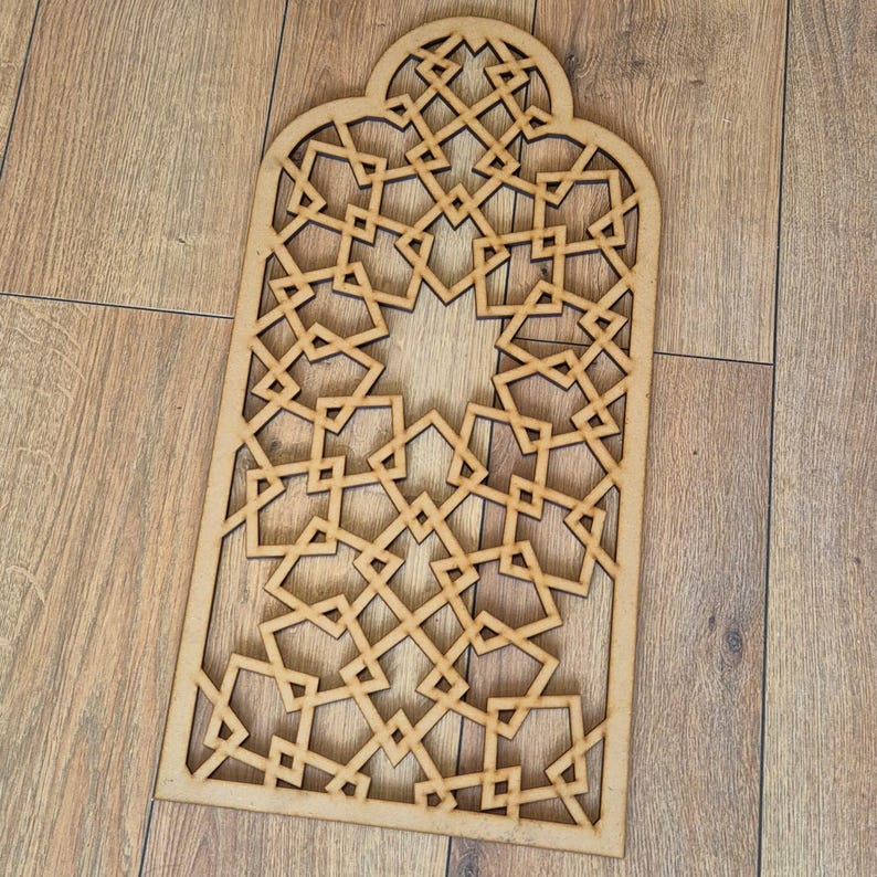 Laser-cut Moroccan Trefoil Arch Panel: MDF Wall Art Sculpture 003 - Etsy UK