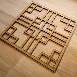 Asian Grille Radiator Cabinet Screen - Decorative Square MDF Panel ...