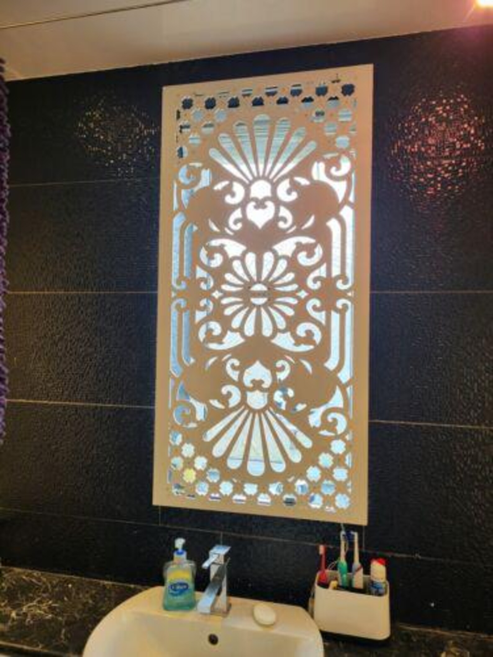 Gothic Flourish Radiator Cabinet Screen: Laser-cut MDF Panel Wall Art ...