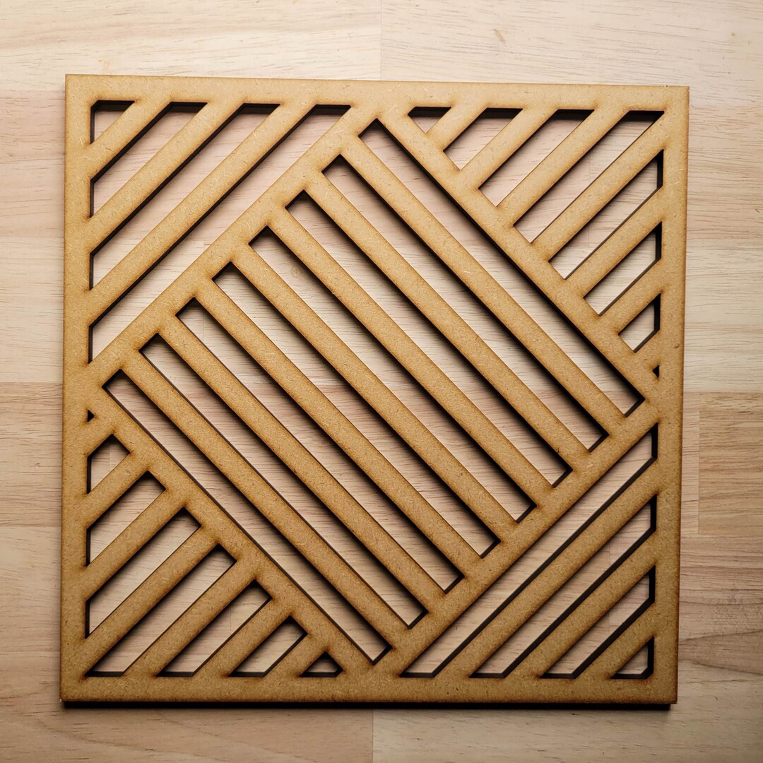 Hatch Grille Radiator Cabinet Screen - Decorative Square MDF Panel ...