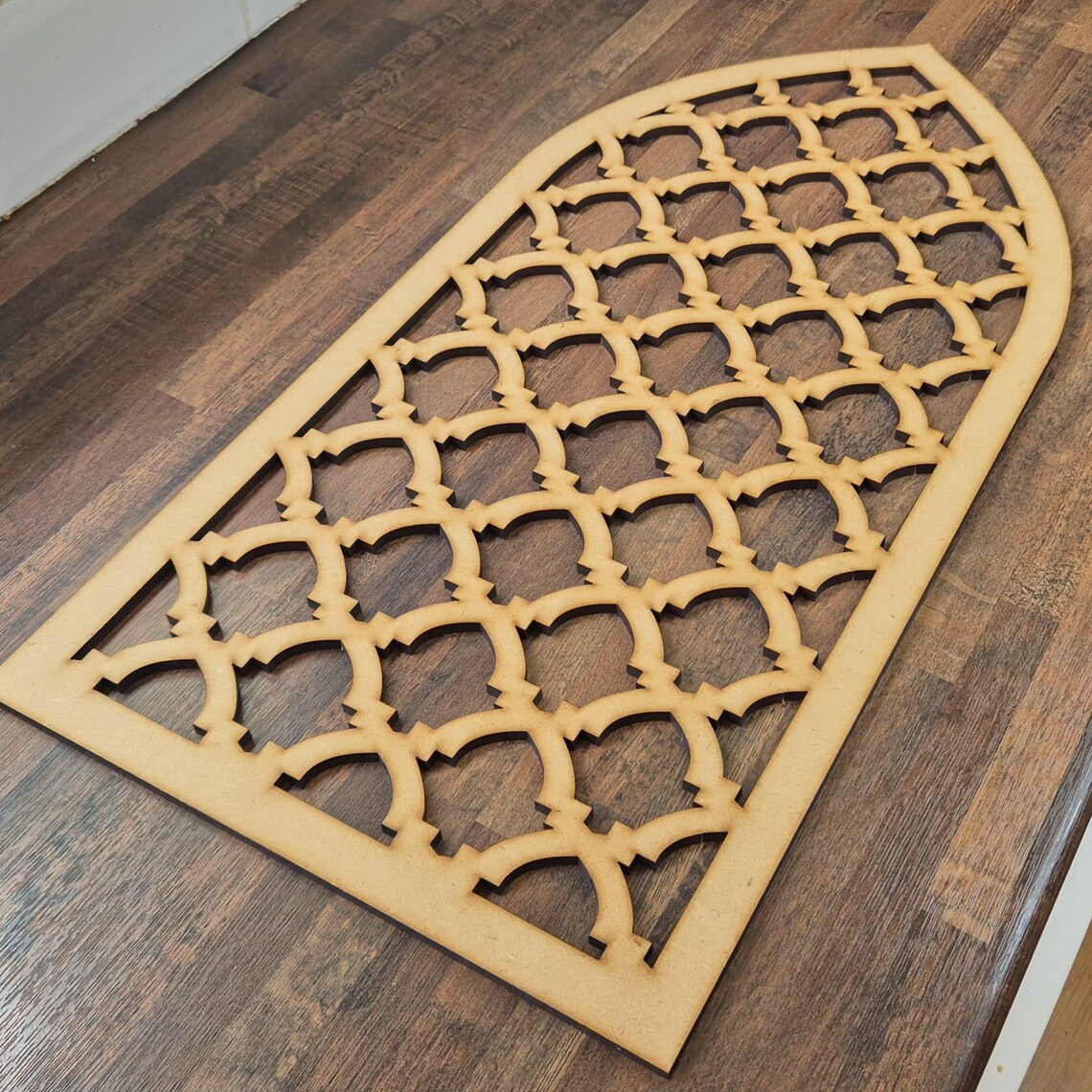 Laser Cut Cathedral Arch Wall Panel: Gothic Home Decor, MDF Sculpture ...
