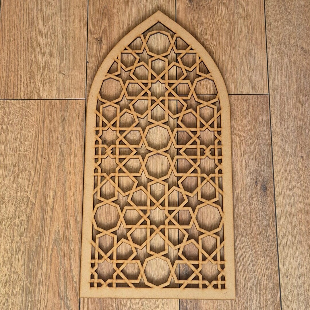 Arabic Moroccan Cathedral Arch Screen MDF Laser-cut Arch Panel 2FT X ...