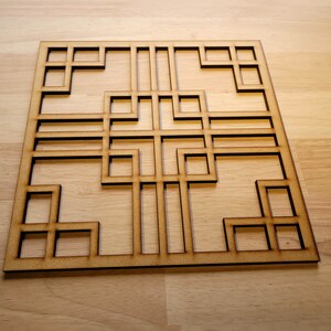 Asian Grille Radiator Cabinet Screen - Decorative Square MDF Panel ...