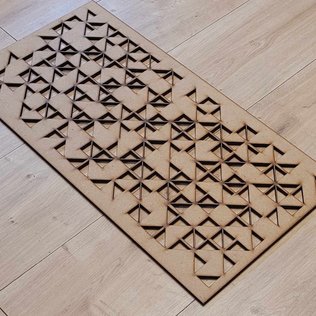 Triangle Geometric Decorative Screen for Radiator Cabinets Laser-cut ...