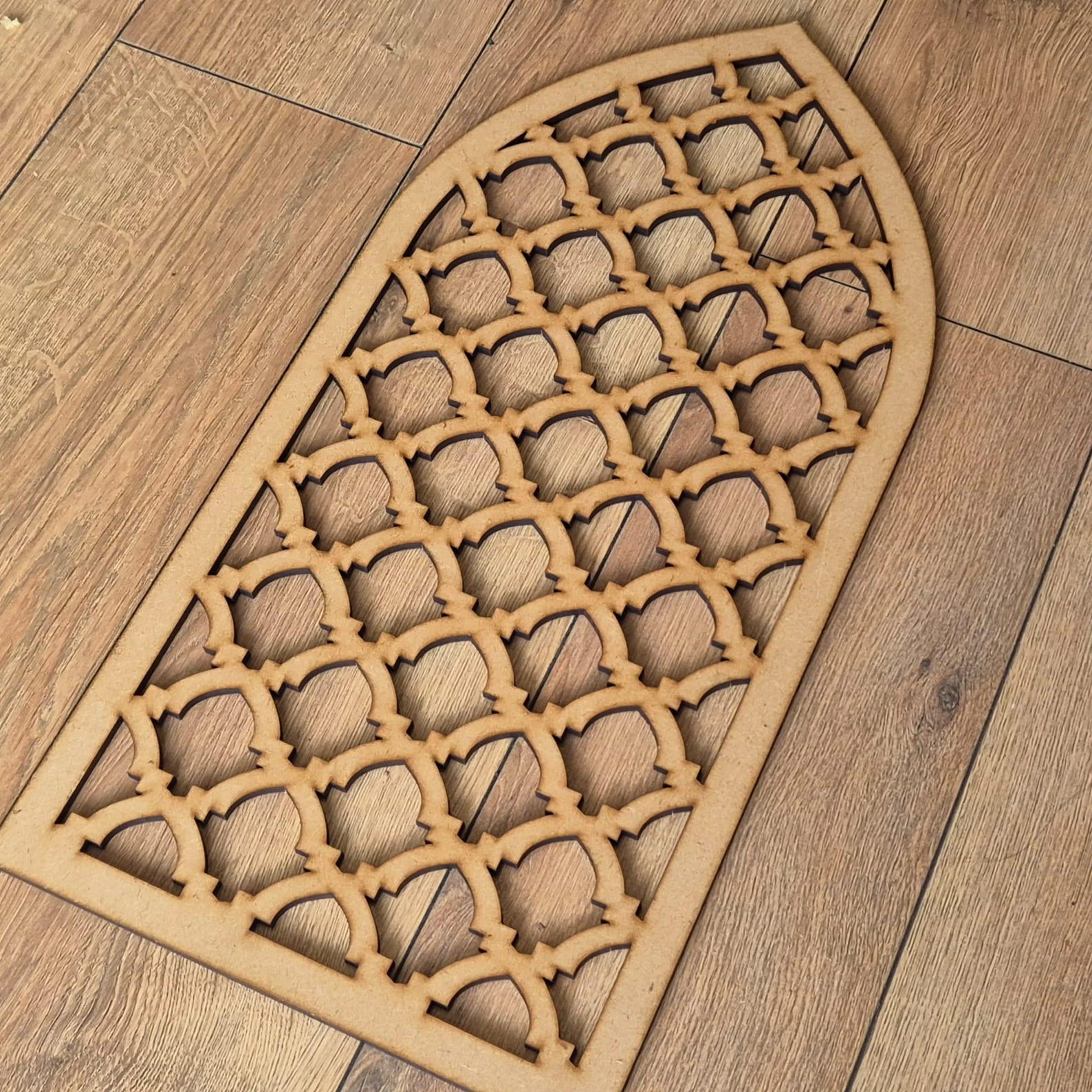 Laser Cut Cathedral Arch Wall Panel: Gothic Home Decor, MDF Sculpture ...