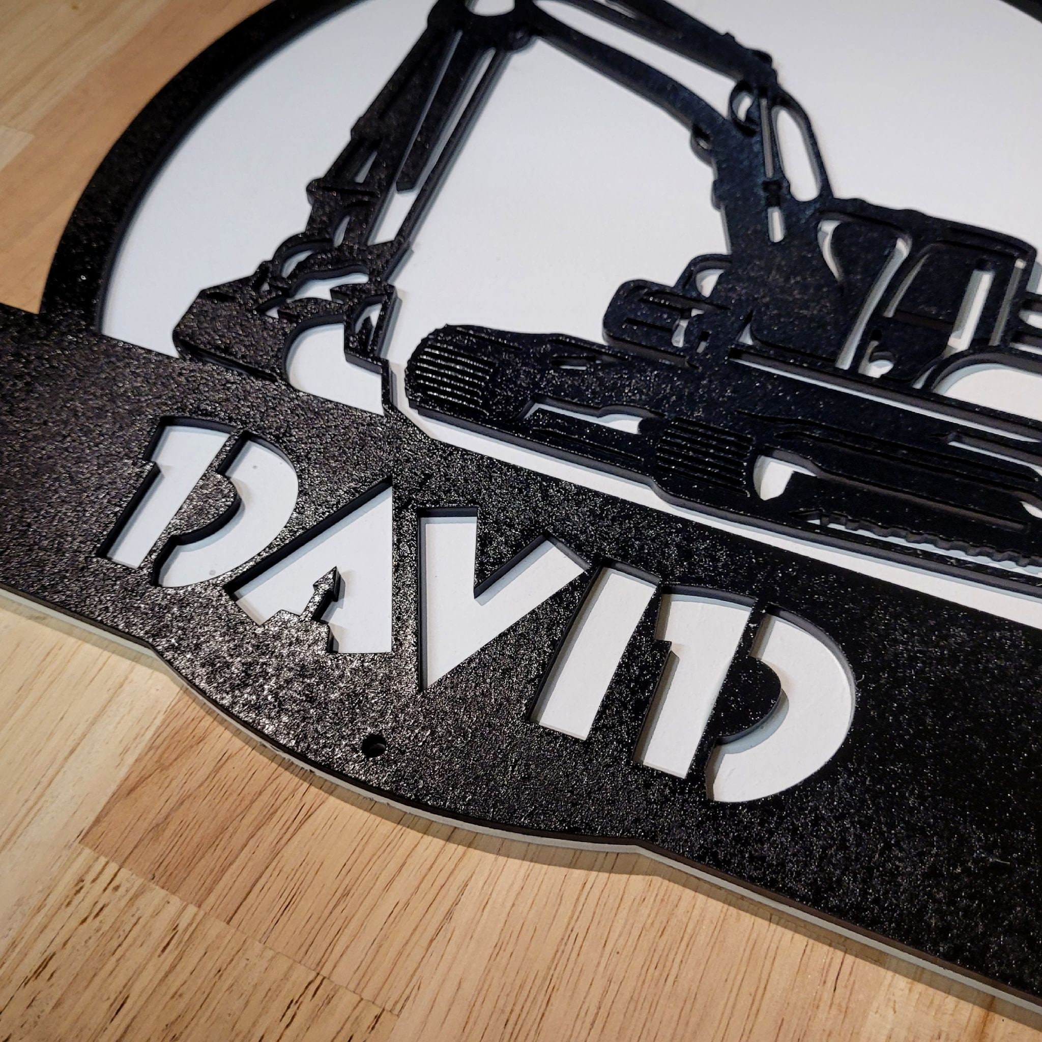 Customizable 3D Digger Sign for Kids Personalized Wall Art - Etsy