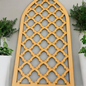 Mandela Moroccan Trefoil Arch Screen - MDF | Laser-cut Arch Panel | 2FT ...