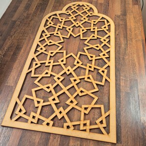 Laser-cut Moroccan Trefoil Arch Panel: MDF Wall Art Sculpture 003 - Etsy UK
