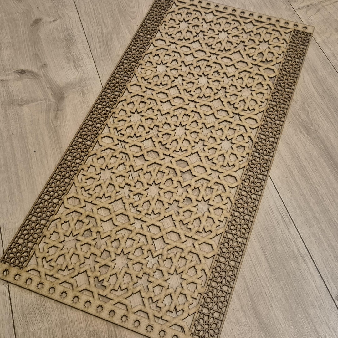 Laser-cut MDF Moroccan Screen: Arabic Geometric Panel, Radiator Cover ...