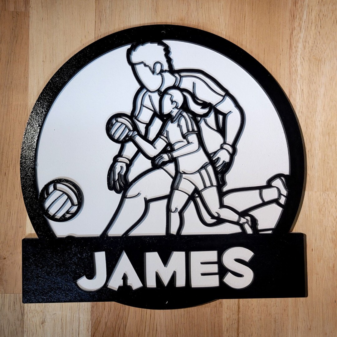 Customizable 3D Gaelic GAA Football Sign for Kids Large Personalized ...