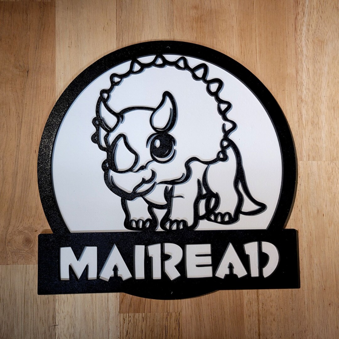 Customizable 3D Dinosaur Sign for Kids Large Personalized - Etsy