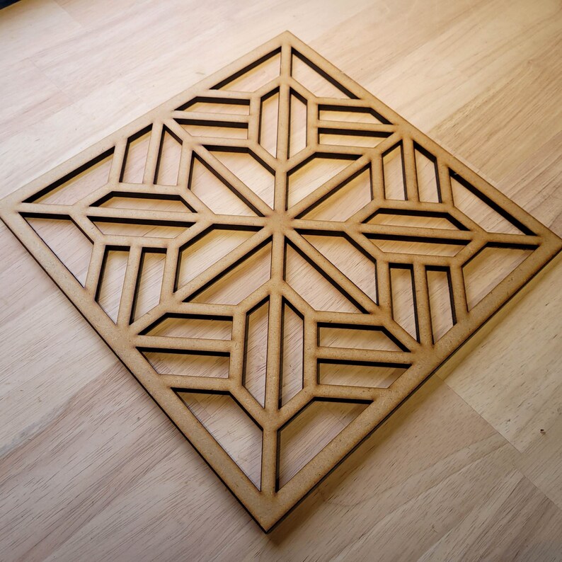 Art Deco Trellis Radiator Cabinet Screen: Laser Cut MDF Panel (2ft X ...