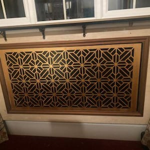Art Deco Trellis Decorative Screen for Radiator Cabinets | Laser-cut ...