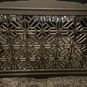 Art Deco Trellis Decorative Screen for Radiator Cabinets Laser-cut ...