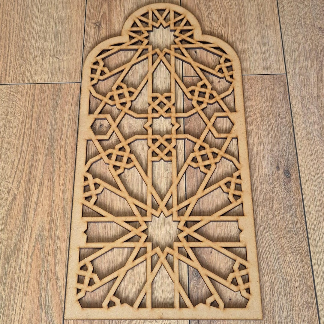 Mandela Moroccan Trefoil Arch Screen - MDF | Laser-cut Arch Panel | 2FT ...