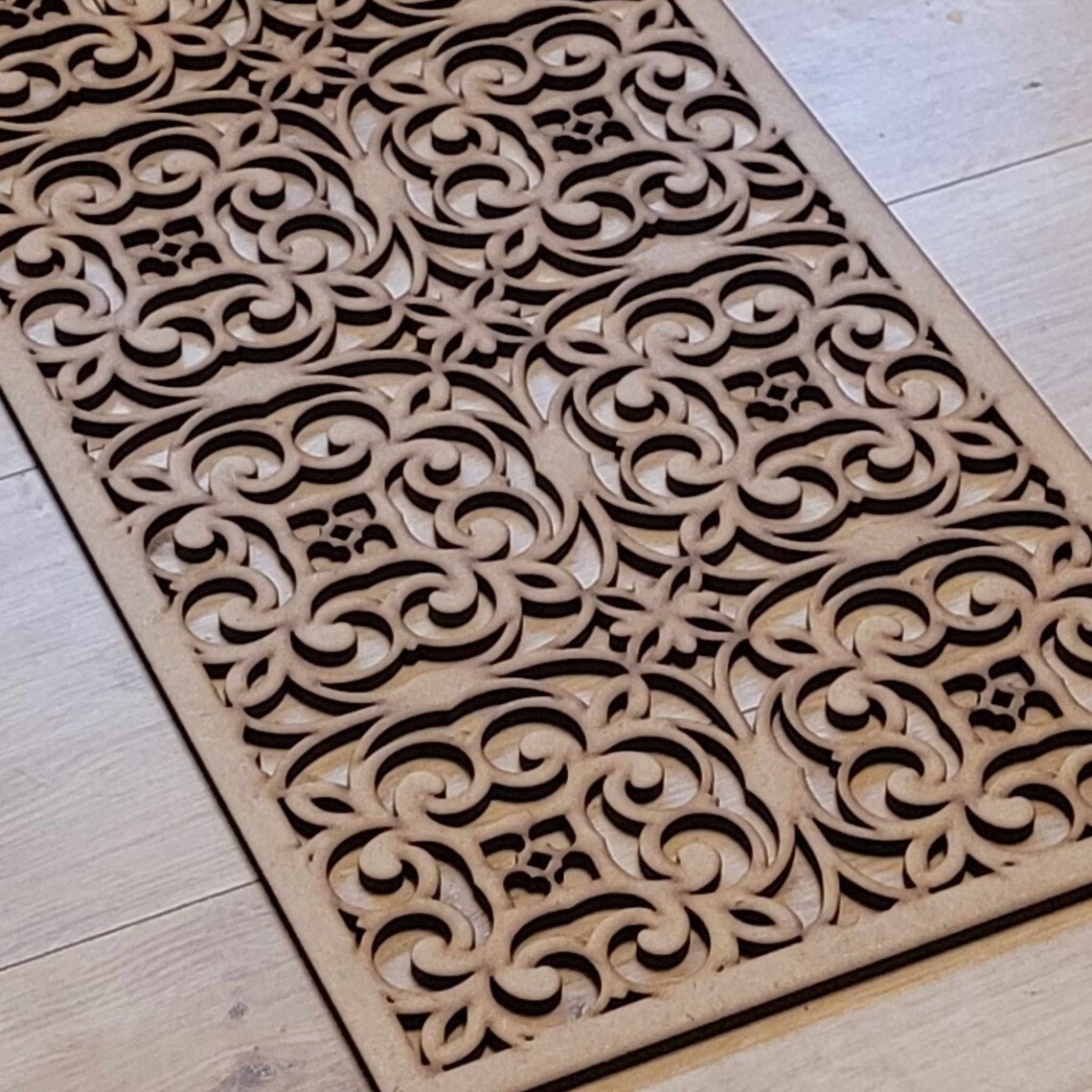 Gothic Flourish Radiator Cabinet Screen: Laser-cut MDF Panel Wall Art ...