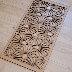 Art Deco Fan Decorative Screen: Laser-cut MDF Panel, Radiator Cabinet ...