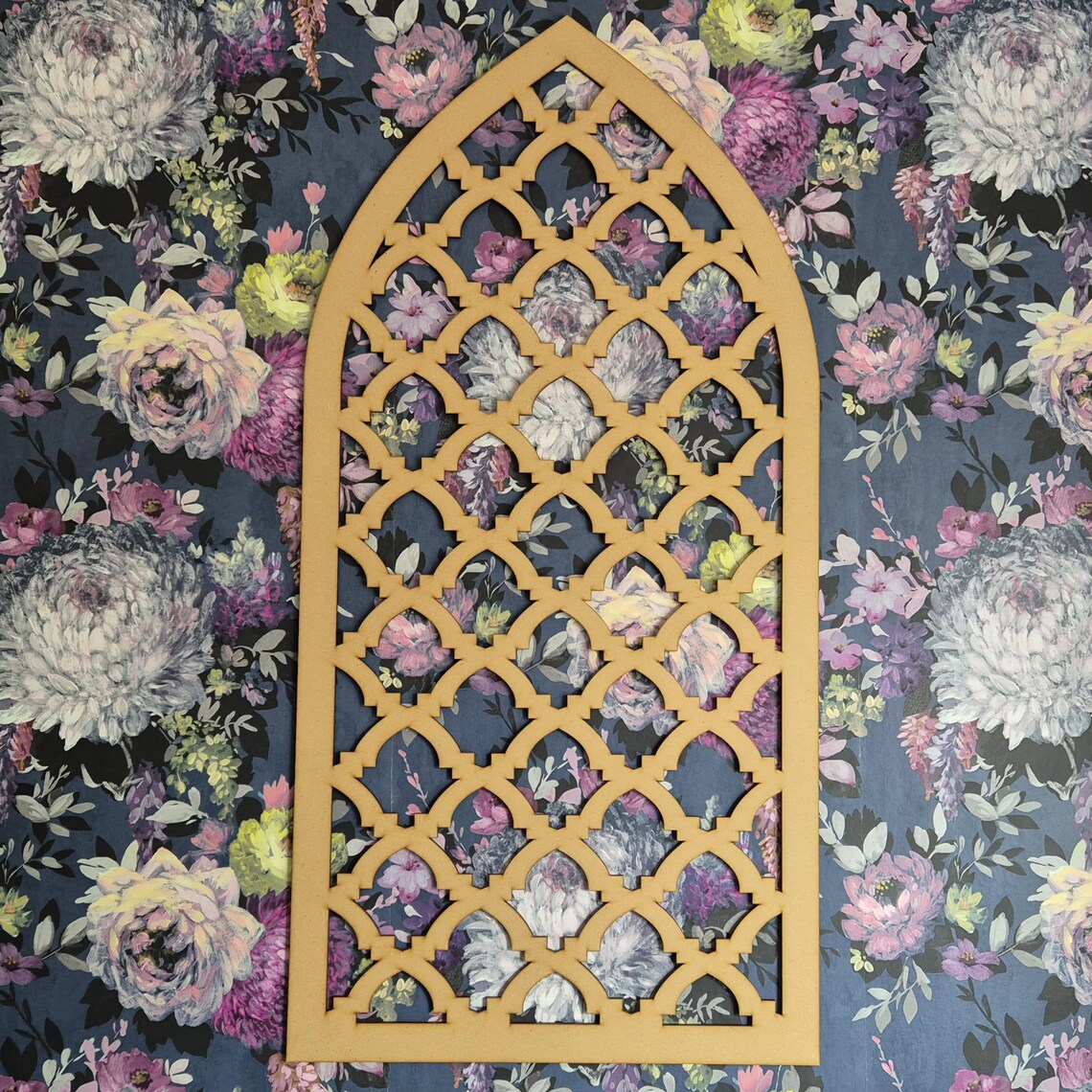 Laser Cut Cathedral Arch Wall Panel: Gothic Home Decor, MDF Sculpture ...