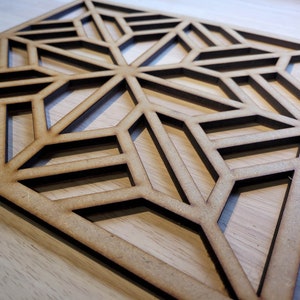 Art Deco Trellis Radiator Cabinet Screen: Laser Cut MDF Panel (2ft X ...