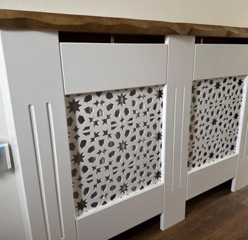 Art Deco Trellis Radiator Cabinet Screen: Laser Cut MDF Panel (2ft X ...