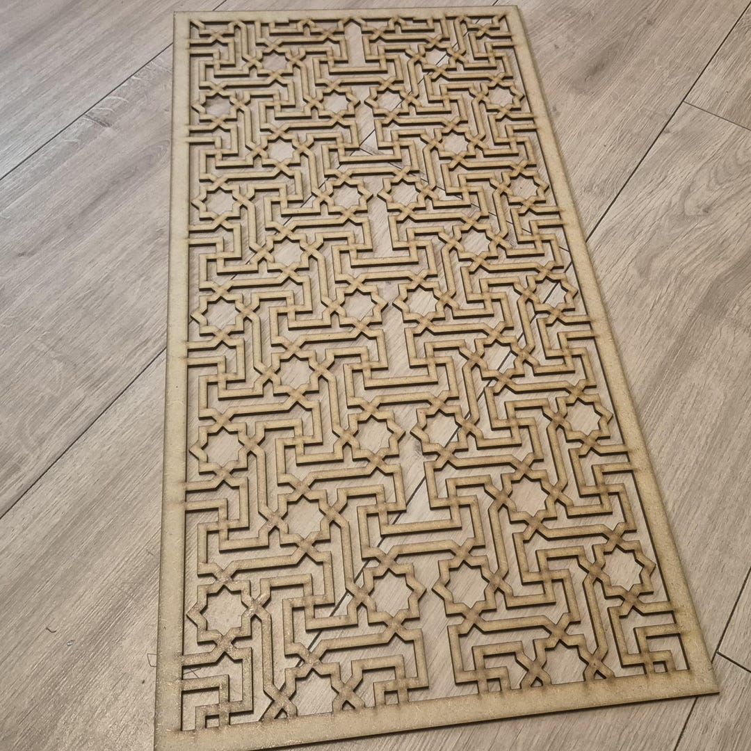 Moroccan Trellis Screen: Laser-cut MDF Panel for Radiator Cabinet 0178 ...