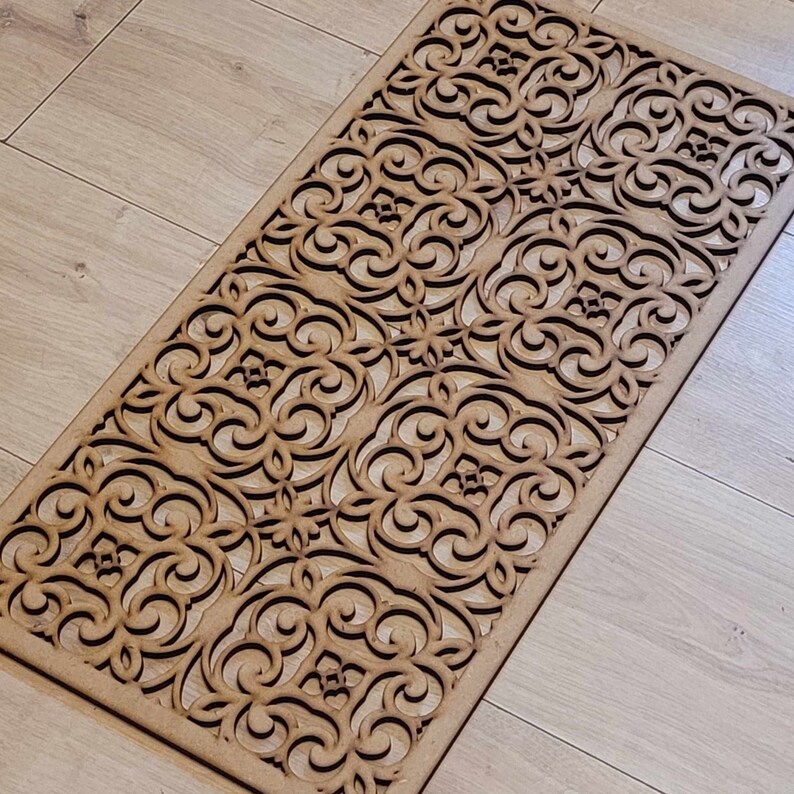 Gothic Flourish Radiator Cabinet Screen: Laser-cut MDF Panel Wall Art ...