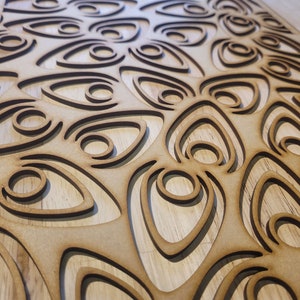 Peacock Feather Style Decorative Screen for Radiator Cabinets | Laser ...