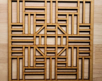 Art Deco Trellis Radiator Cabinet Screen Decorative Square MDF Panel ...