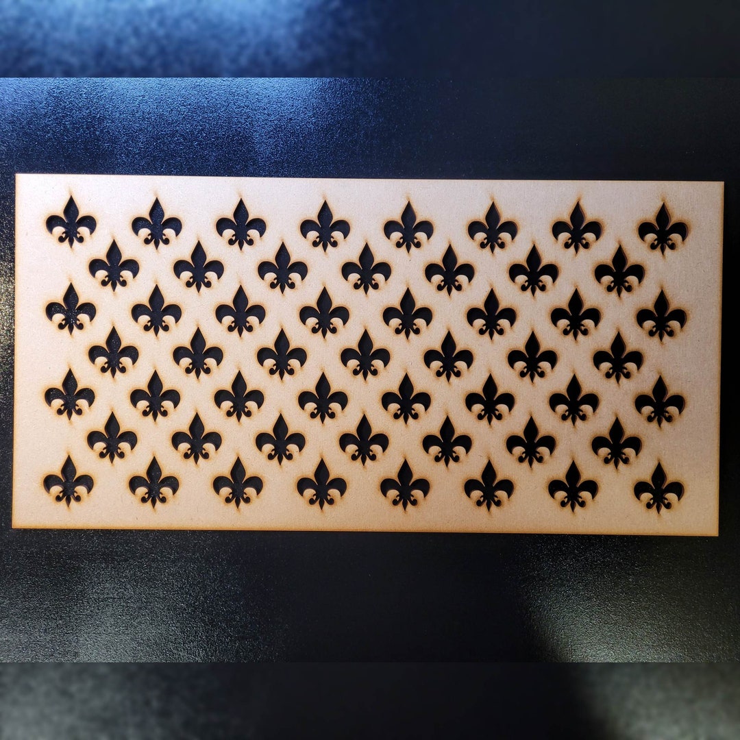 Fleur-de-lis. Decorative Screen for Radiator Cabinets Laser-cut Panel ...