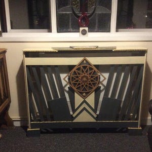 Art Deco Fan Decorative Screen for Radiator Cabinets | Laser-cut Panel ...