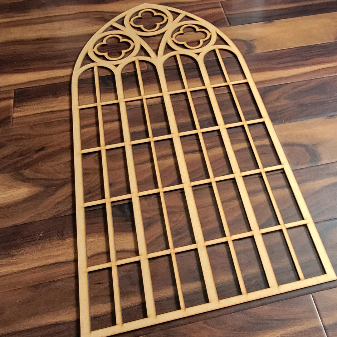 Laser Cut MDF Church Window Wall Art: Lattice Prayer Arch, 2x4 FT - Etsy
