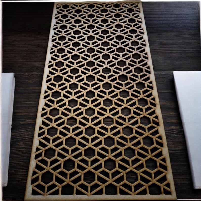 Arabic Honeycomb Radiator Screen: Laser-cut MDF Wall Art 0104 - Etsy UK